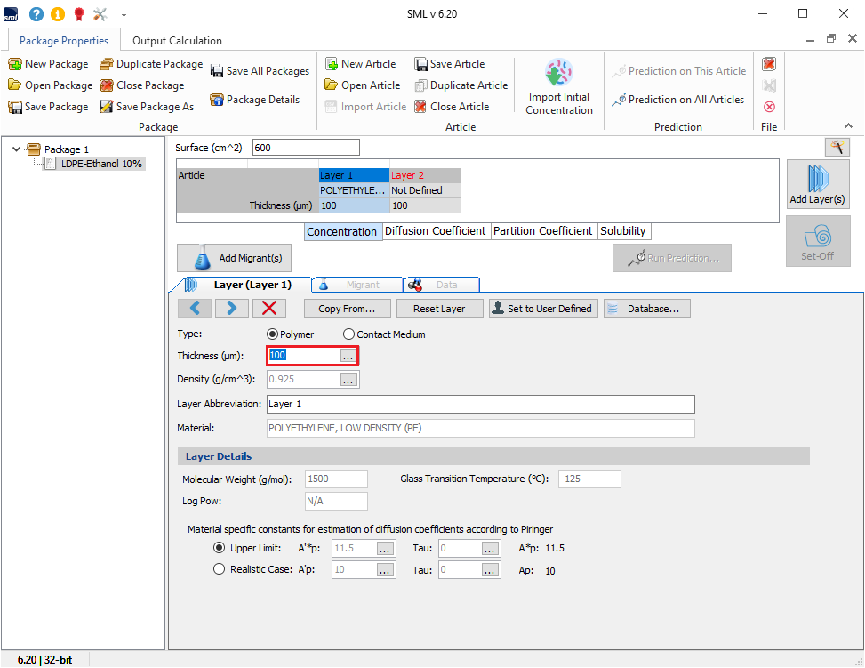 Advanced Specific Migration Limit Software For Prediction Of Diffusion
