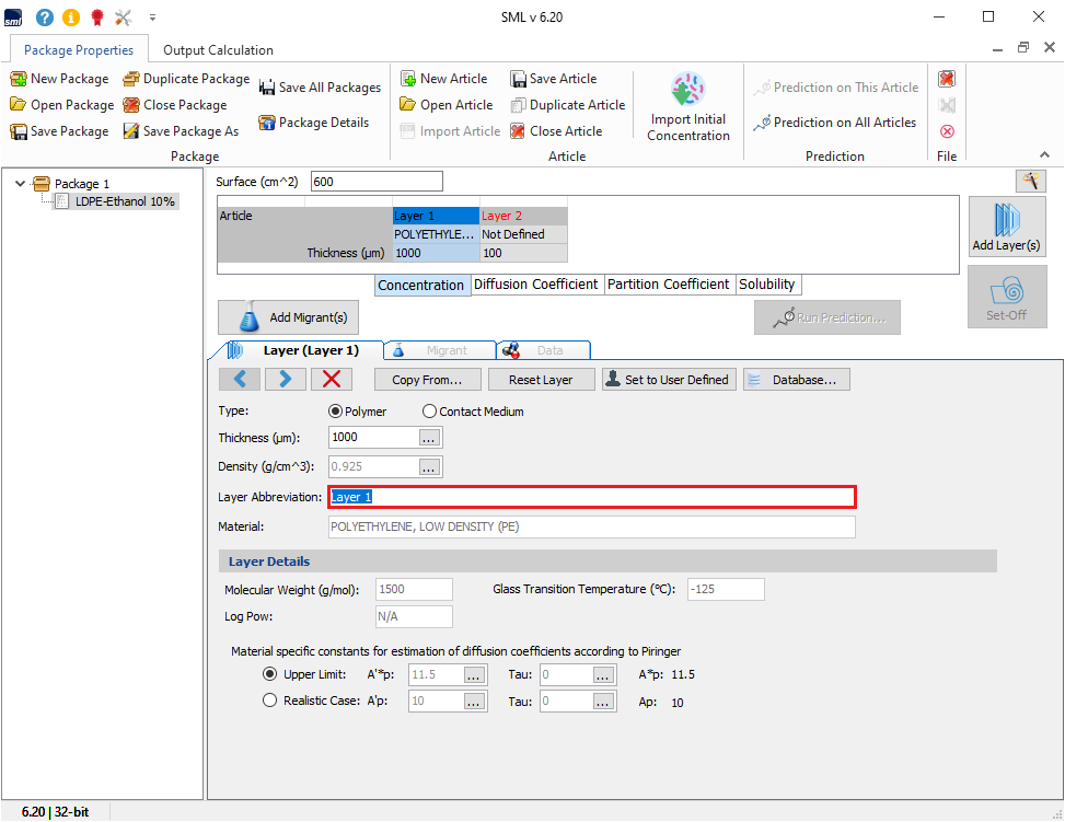 Advanced Specific Migration Limit Software For Prediction Of Diffusion