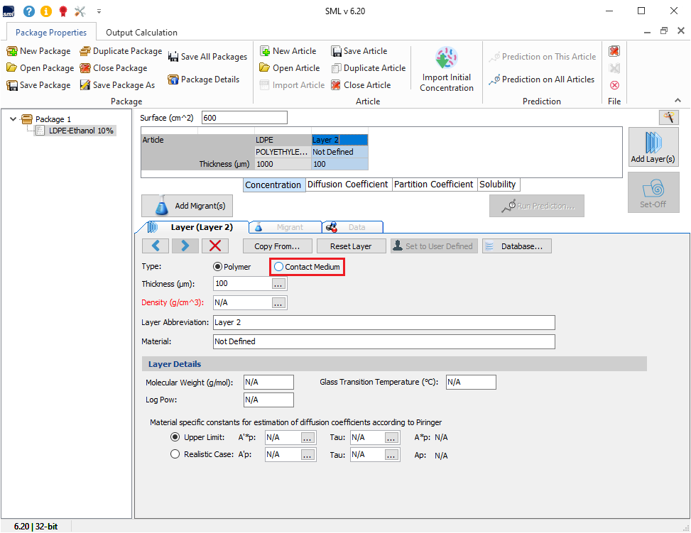 Advanced Specific Migration Limit Software For Prediction Of Diffusion