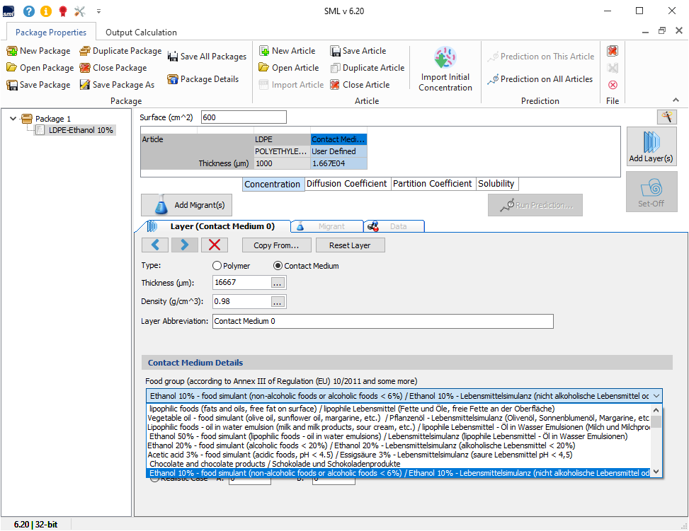 Advanced Specific Migration Limit Software For Prediction Of Diffusion