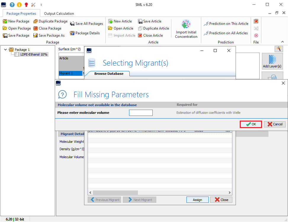 Advanced Specific Migration Limit Software For Prediction Of Diffusion