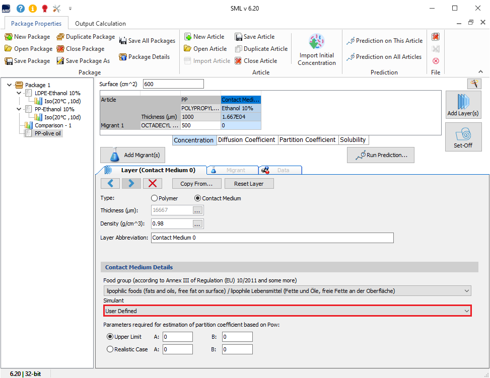 Advanced Specific Migration Limit Software For Prediction Of Diffusion