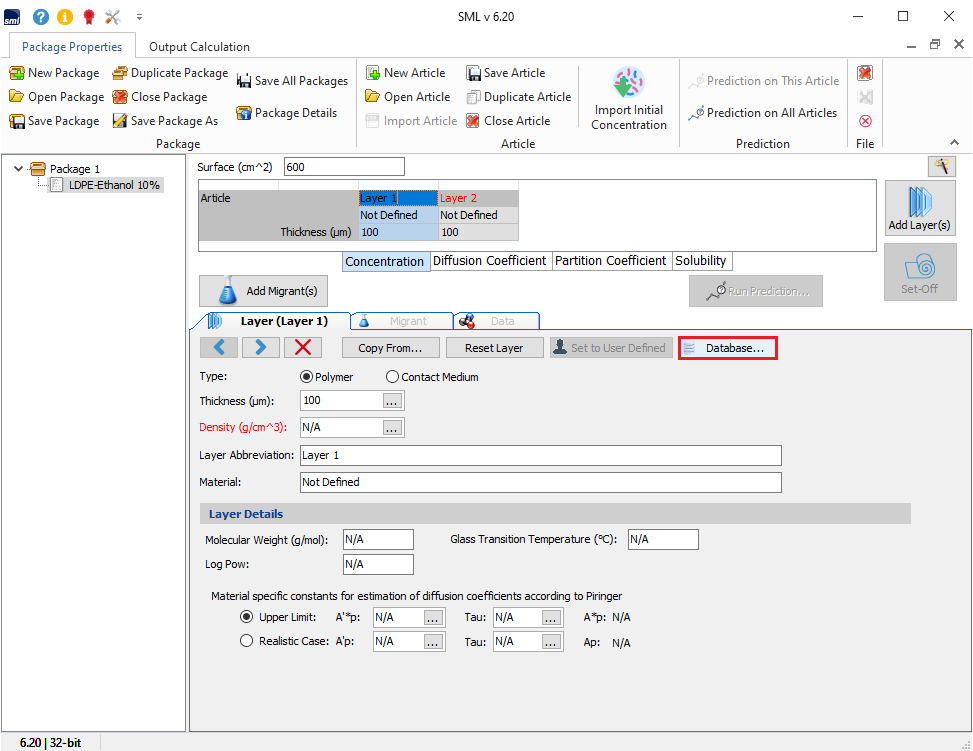 Advanced Specific Migration Limit Software For Prediction Of Diffusion