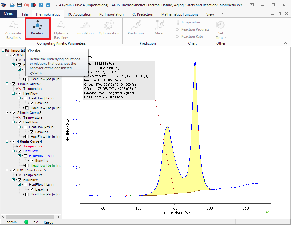 Advanced thermokinetics software, isoconversional and model fitting ...