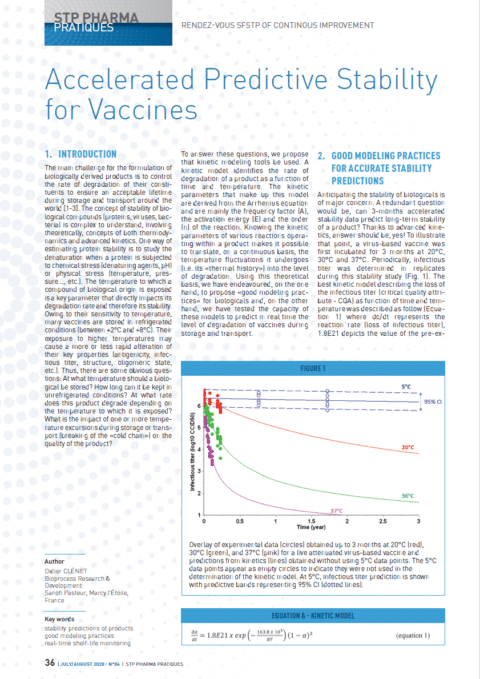 Accelerated Predictive Stability for Vaccines - AKTS